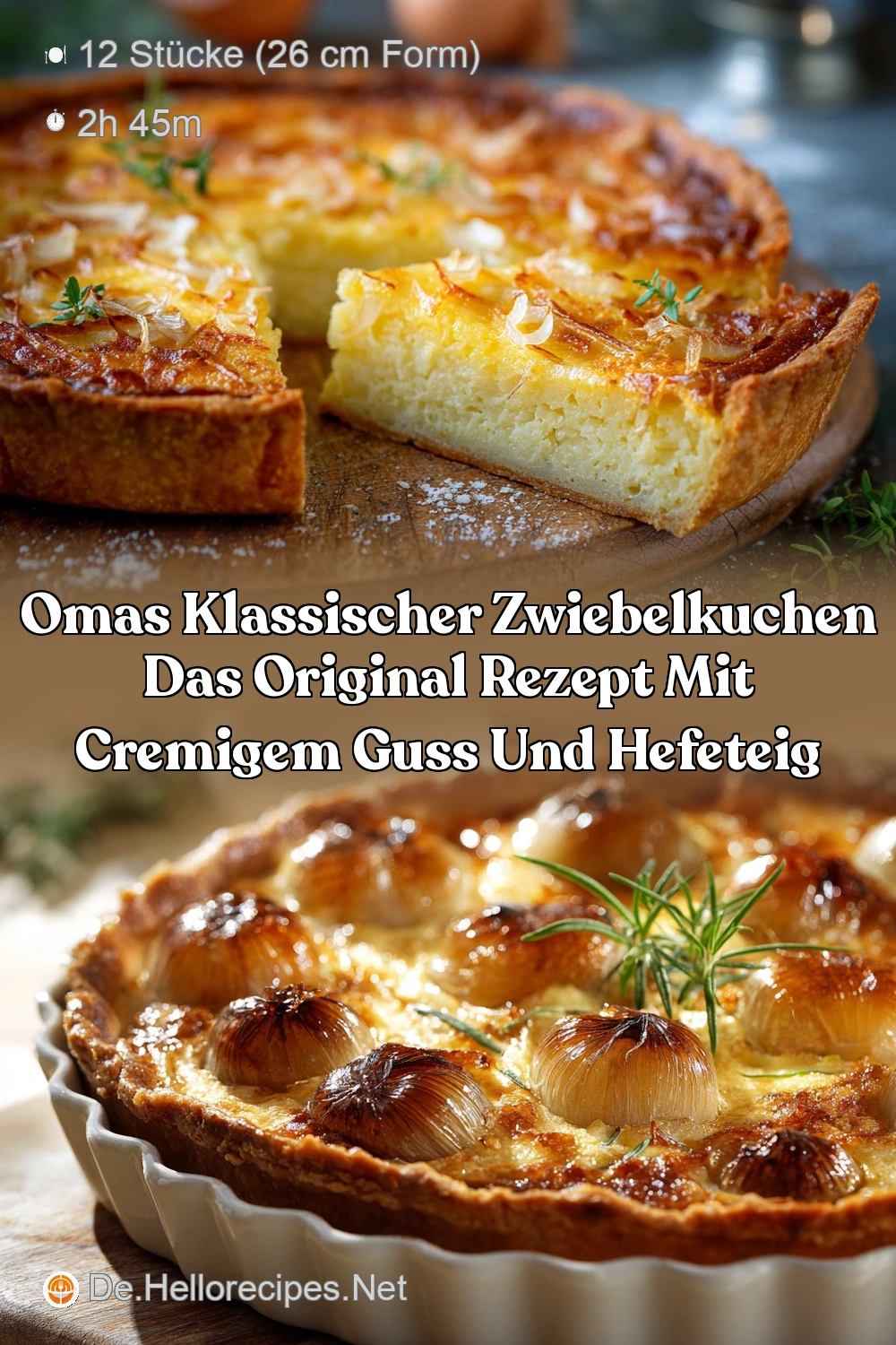 Zwiebelkuchen Mit Hefeteig Rezept