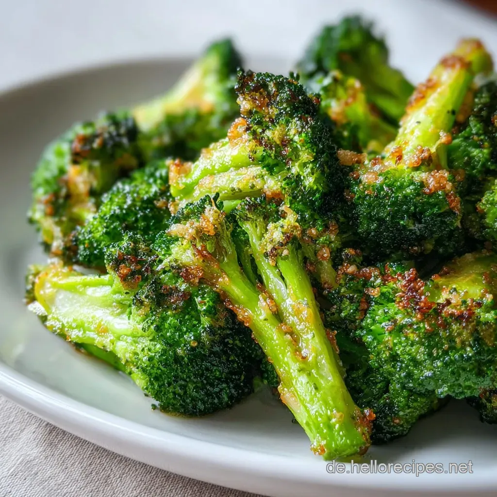 Brokkoli aus der Heißluftfritteuse in 20 Minuten: Crispy