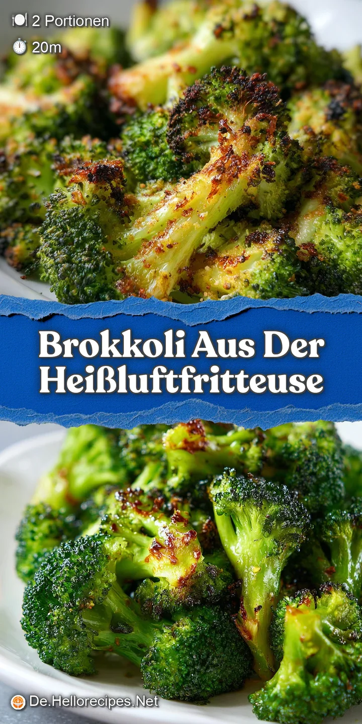 Brokkoli aus der Heißluftfritteuse in 20 Minuten: Crispy
